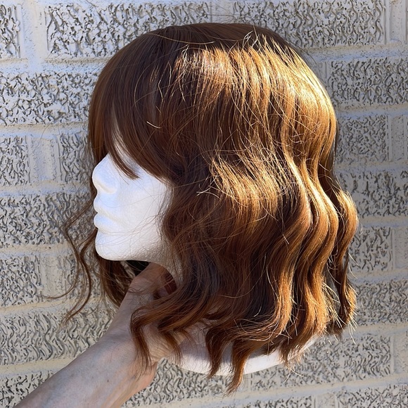 imOgen | Accessories | Nwt 2 Amber Chestnut Ginger Wig Beach Waves Bob ...